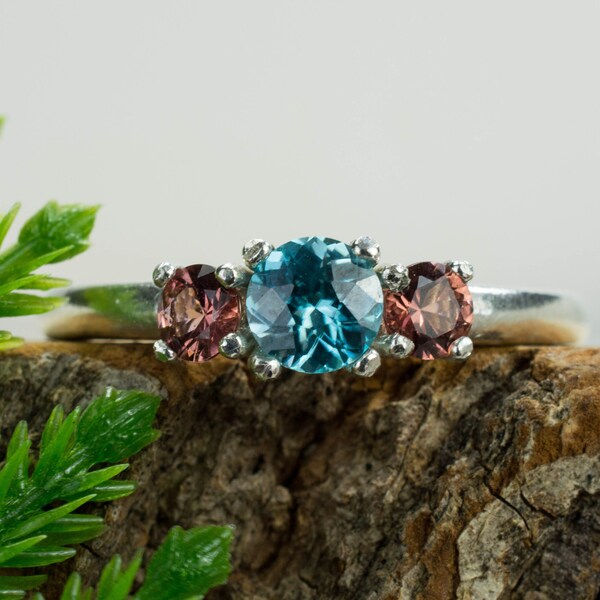 Blue Zircon Ring - Etsy