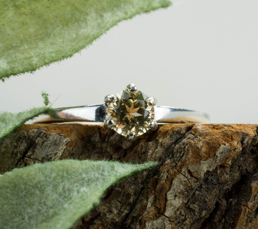 Imperial Topaz Ring , Genuine Untreated Brazilian Topaz - Etsy