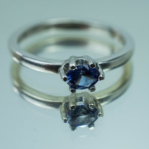 Benitoite Ring; Natural and Untreated California Benitoite: 0.360cts - Etsy