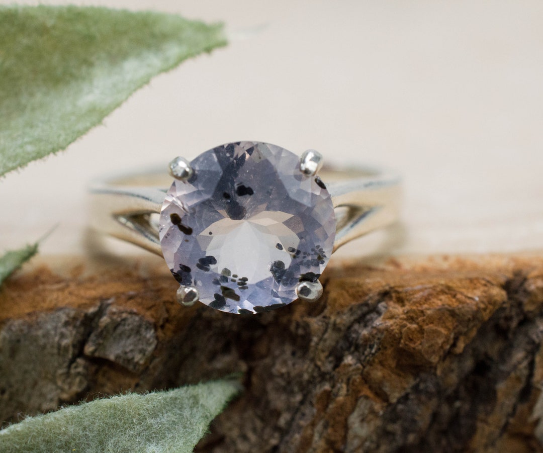 Rose Quartz Ring; Natural Untreated Tanzania Diopside Quartz; 2.635cts ...