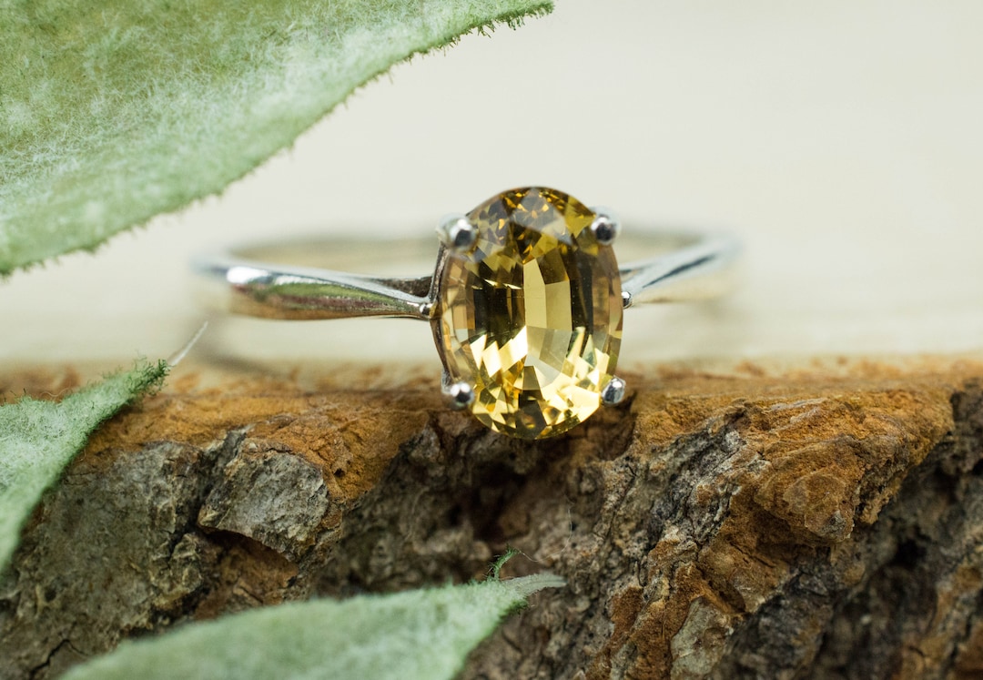 Imperial Topaz Ring, Genuine Untreated Brazilian Topaz; 1.370cts - Etsy