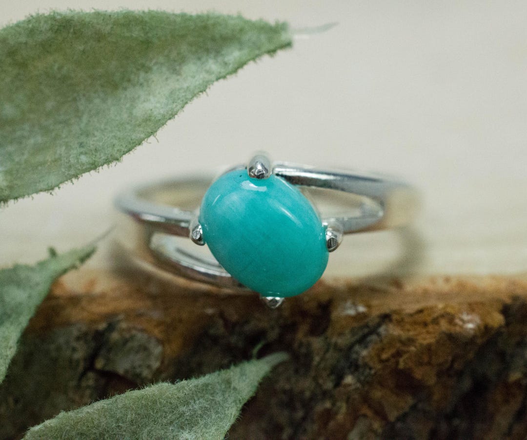 Amazonite Ring; Natural Untreated Peru Amazonite; 1.280cts - Etsy