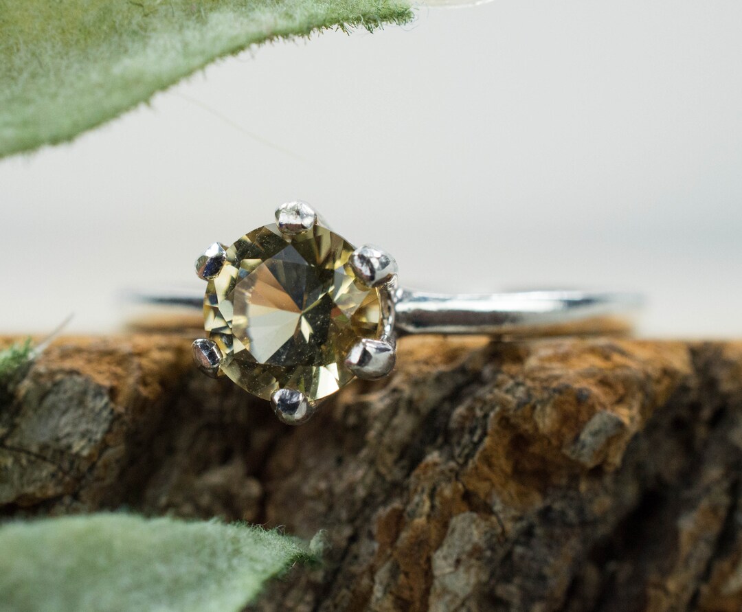 Heliodor Ring, Genuine Untreated Brazilian Golden Beryl - Etsy Australia