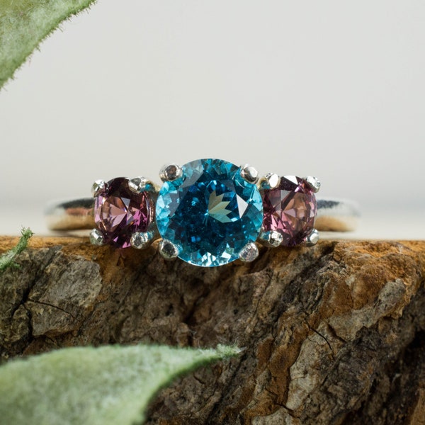 Genuine Garnet Ring - Etsy