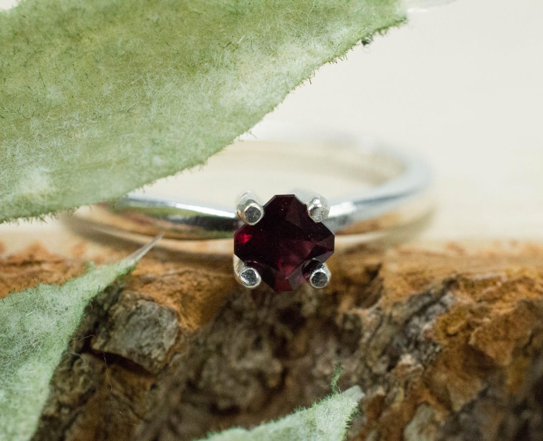 Anthill Garnet Ring; Natural Untreated Arizona Chrome Pyrope Garnet; 0 ...
