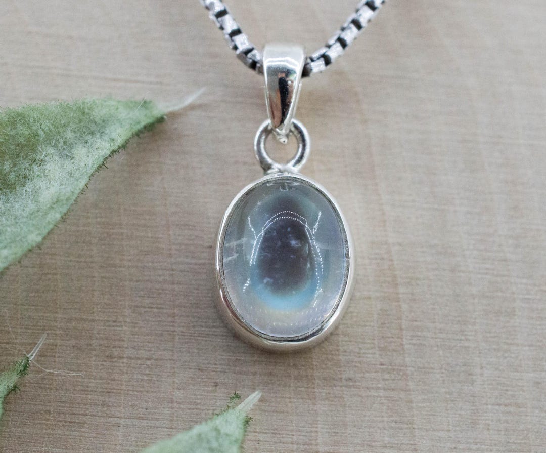 Rainbow Moonstone Pendant, Natural Untreated India Moonstone; 6.435cts ...