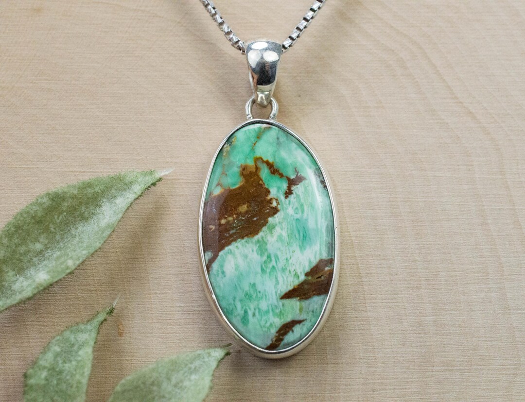 Variscite Pendant, Natural and Untreated Australia Variscite - Etsy