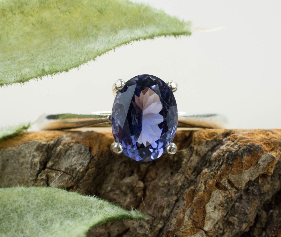 Iolite Ring; Natural Untreated Tanzania Iolite - Etsy