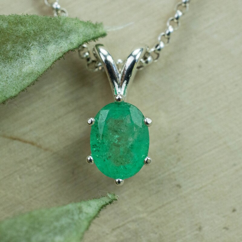 Genuine Emerald Jewelry - Etsy
