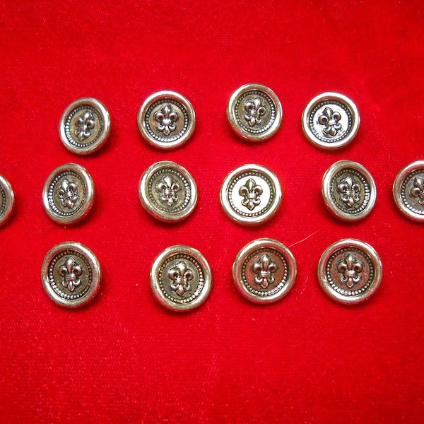 Silver Tone Buttons - Etsy