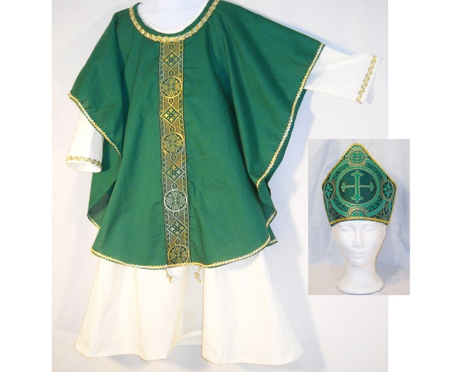 Boy Sz 7-10 Custom Saint Patrick Costume for All Saints Day - Etsy Boy Sz 7-10 Custom Saint Patrick Costume for All Saints Day - Etsy