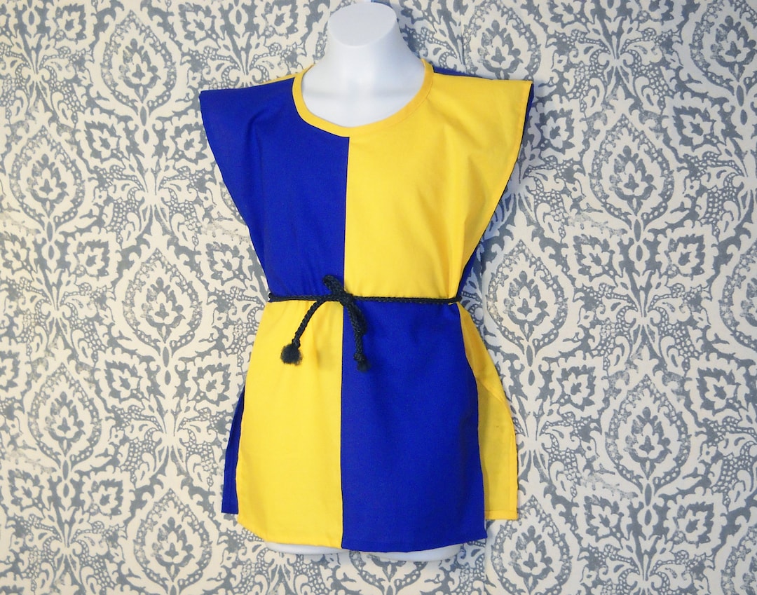 Sz 8 Kid's Medieval Knight Parti-color Cotton Tunic Shirt SCA LARP - Etsy