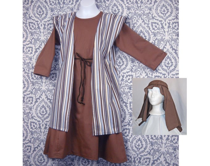 Kid Size 5 Christmas Nativity Play Costume Shepherd or Joseph ...