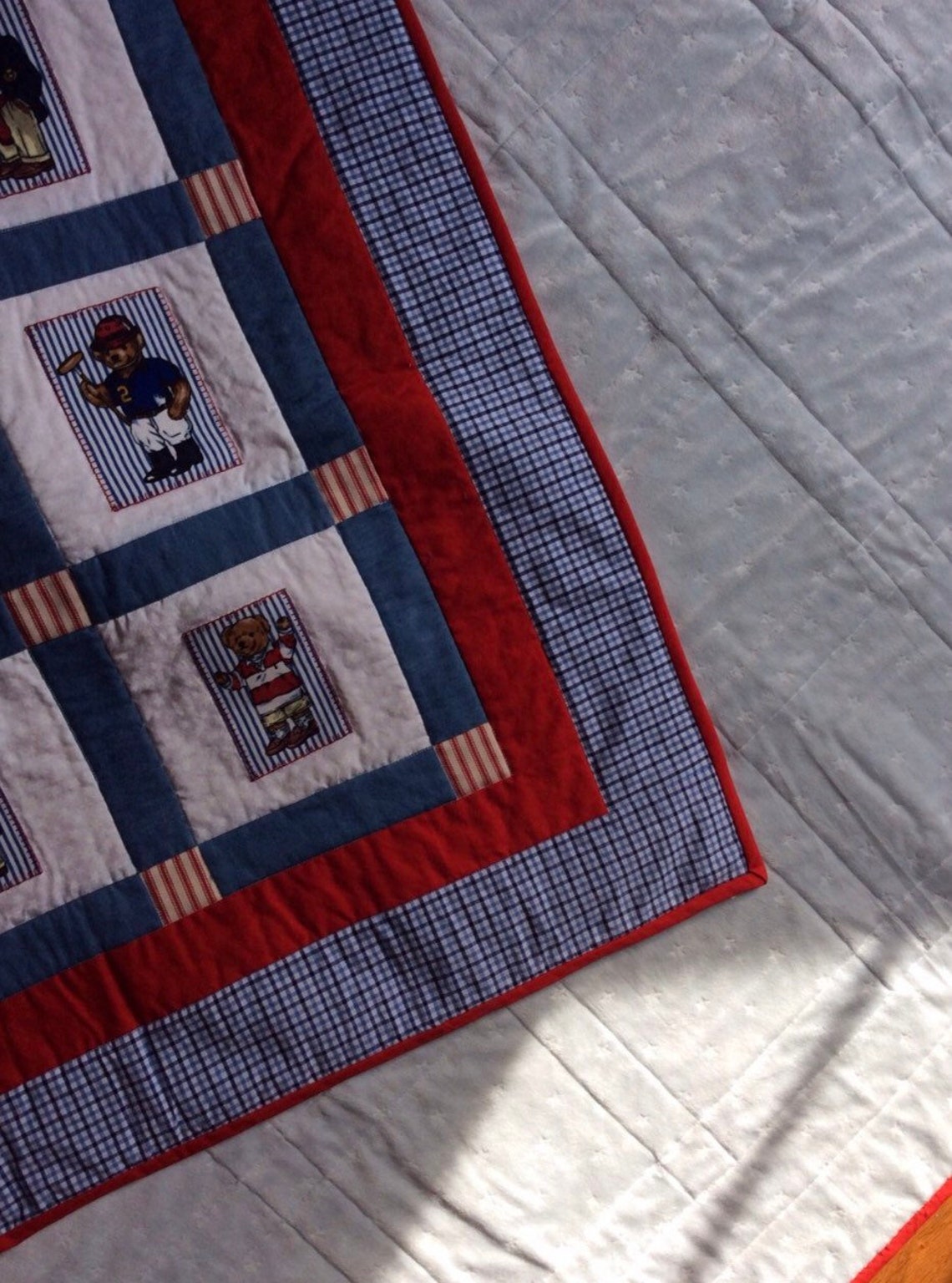 Polo Bears Crib Quilt - Large Size (shown) Blocks Set 5X6 - Etsy
