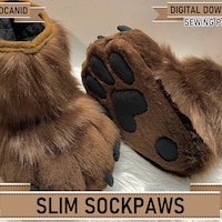 DIGITAL Digitigrade Fursuit Feet Paws Pattern for Fursuits - PDF ...