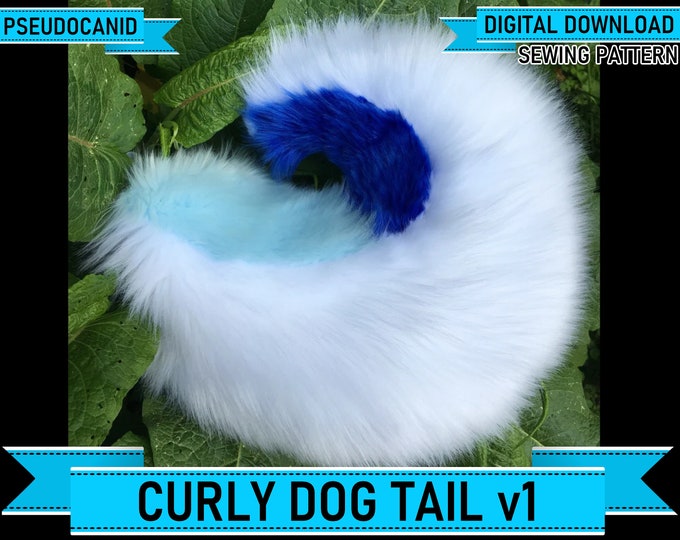 Short Canine Curl Tail - Etsy