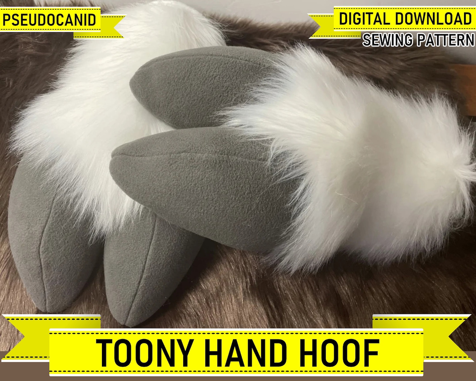 Toony Hand Hoof Pattern digital Pdf/tutorial A4/ANSI Letter - Etsy