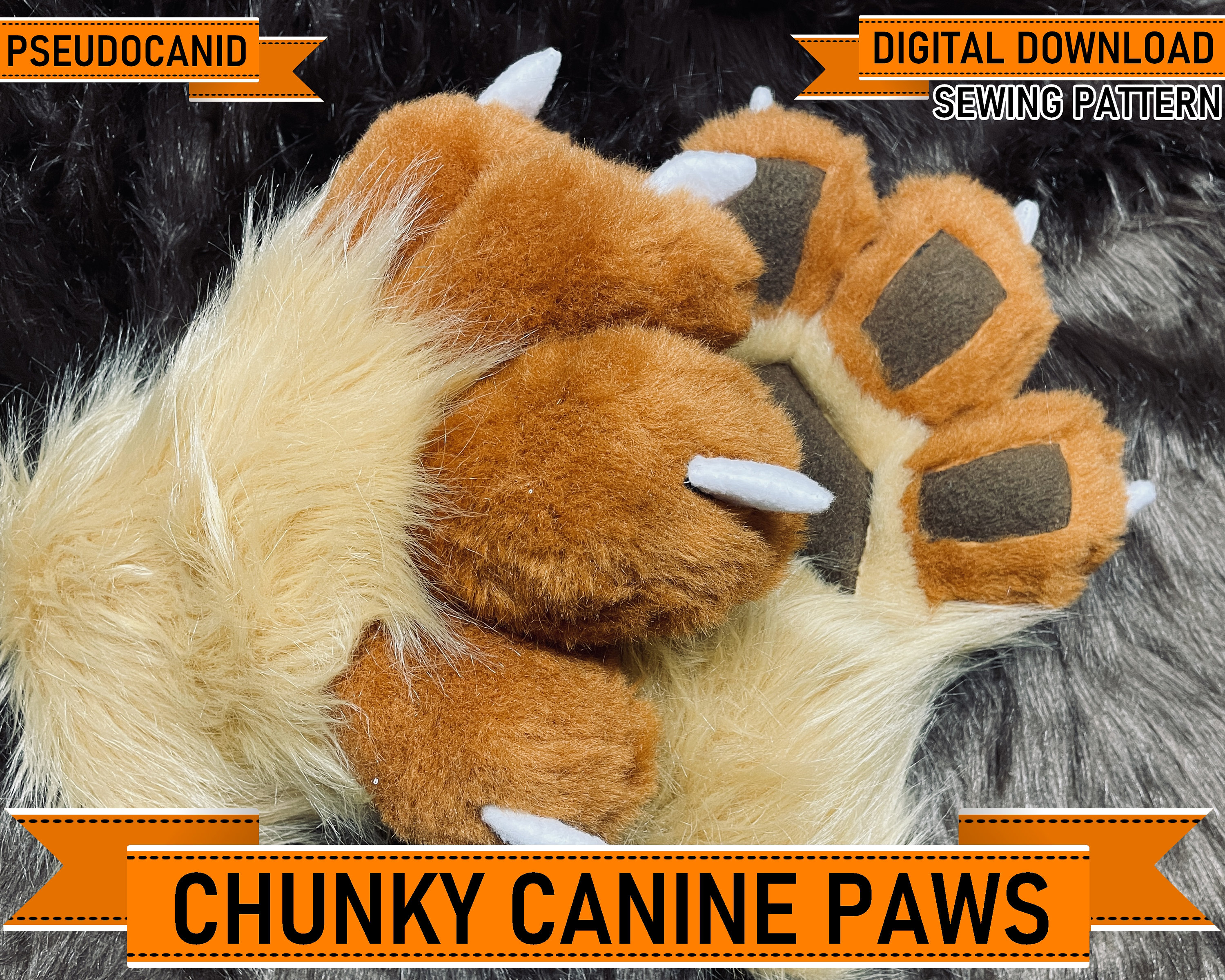 Chunky Canine Hand Paw Pattern digital Pdf/tutorial A4/ANSI - Etsy
