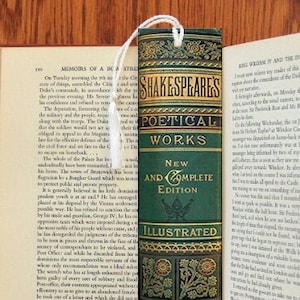 Shakespeare Works Book Spine Felt Tasseled Bookmark - Etsy