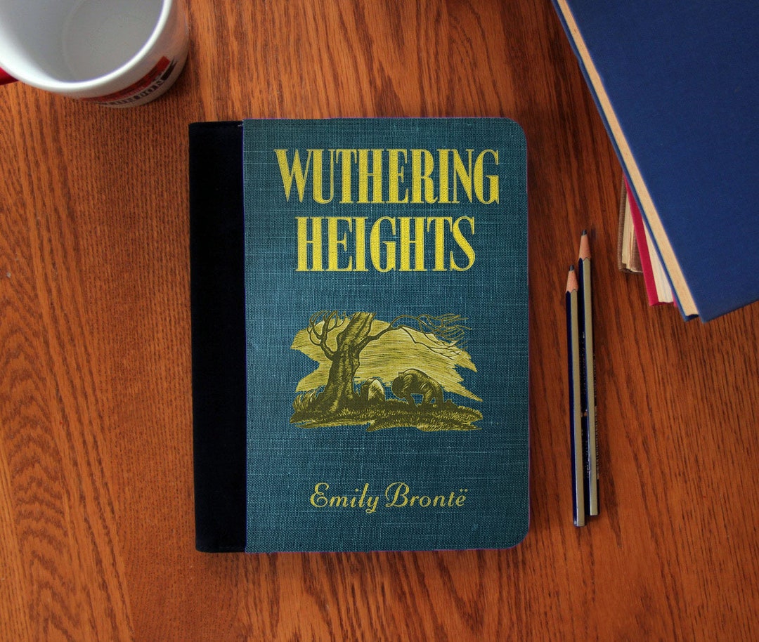Wuthering Heights Book Cover Writing Notebook Journal Suede Canvas Cute ...