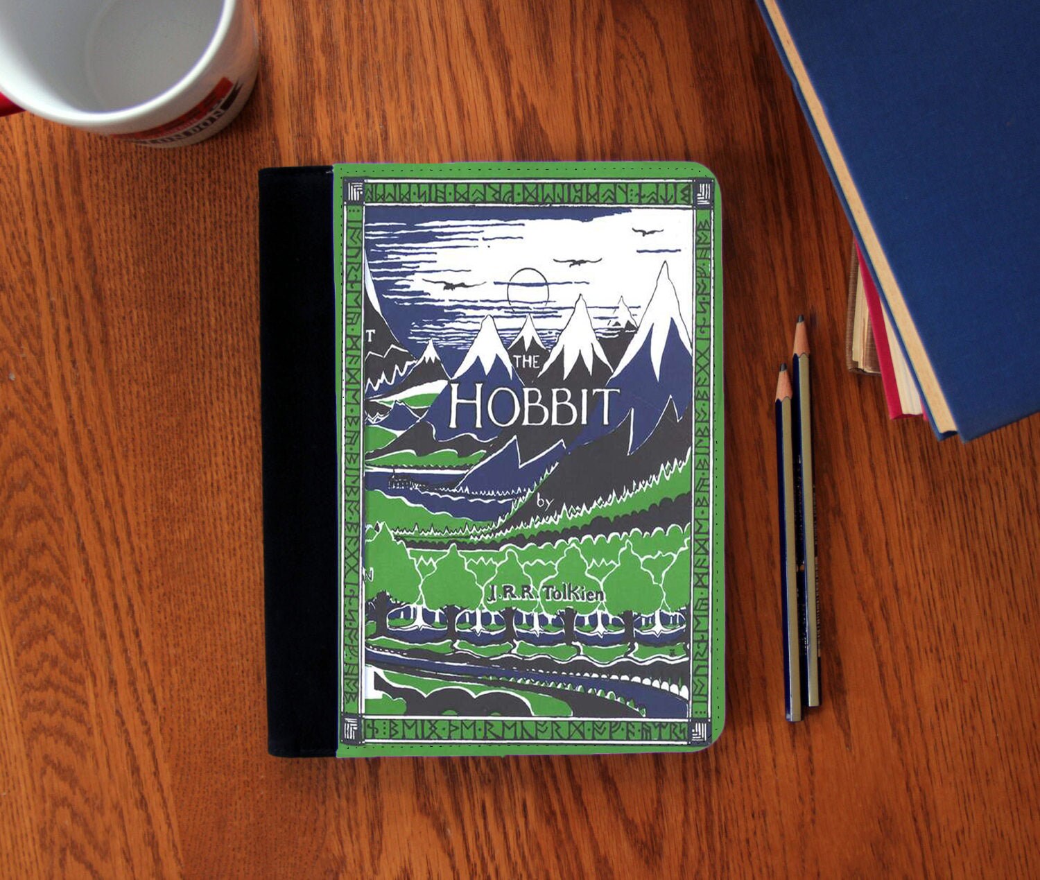 The Hobbit Book Cover Notebook: Faux Suede Canvas Journal - Etsy