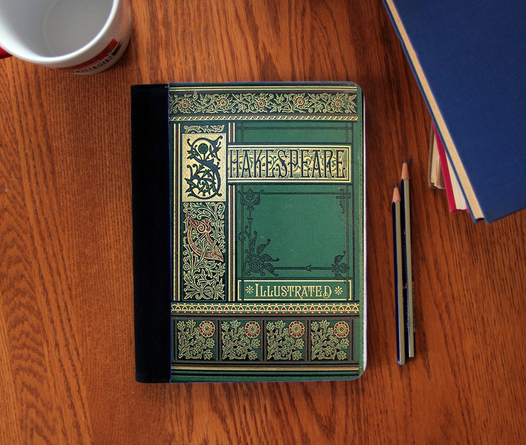 Shakespeare Works Old Book Cover Notebook Journal Suede Canvas Cute! - Etsy