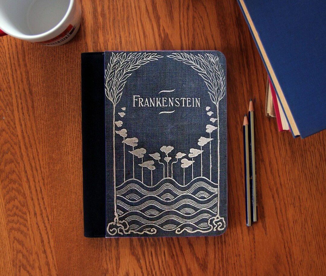 Frankenstein Book Cover Writing Notebook Journal Suede Canvas Cute! - Etsy