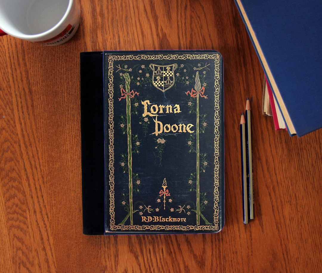 Lorna Doone Book Cover Writing Notebook Journal Suede Canvas Cute! - Etsy