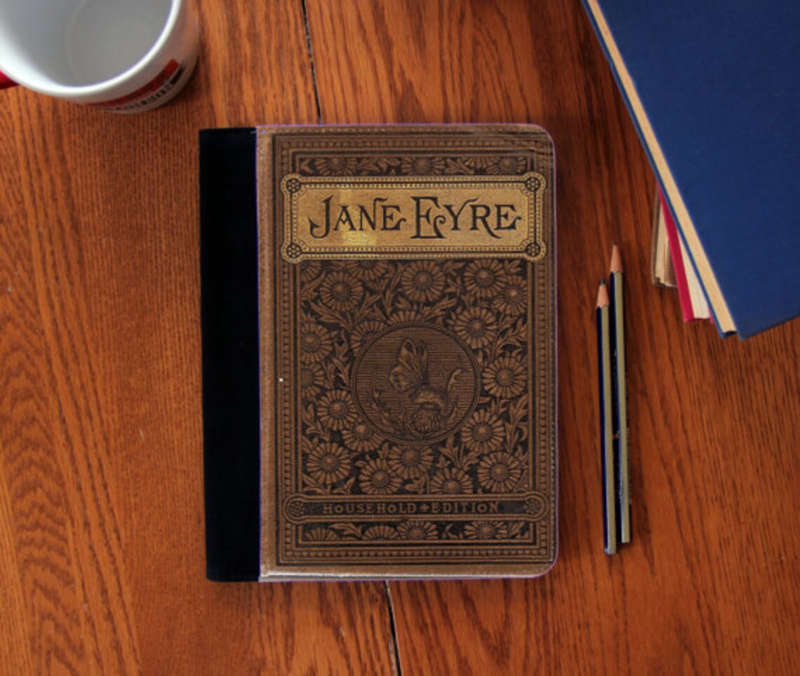 Jane Eyre Book Cover Writing Notebook Journal Suede Canvas | Etsy