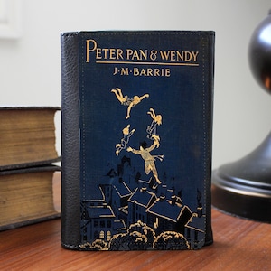 Peter Pan and Wendy Book Cover Bifold Faux Leather Wallet - Etsy
