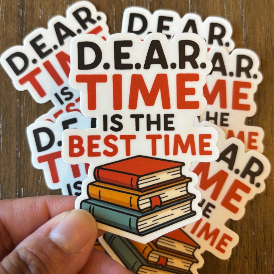 D.E.A.R. Time Sticker | Drop Everything and Read - Etsy