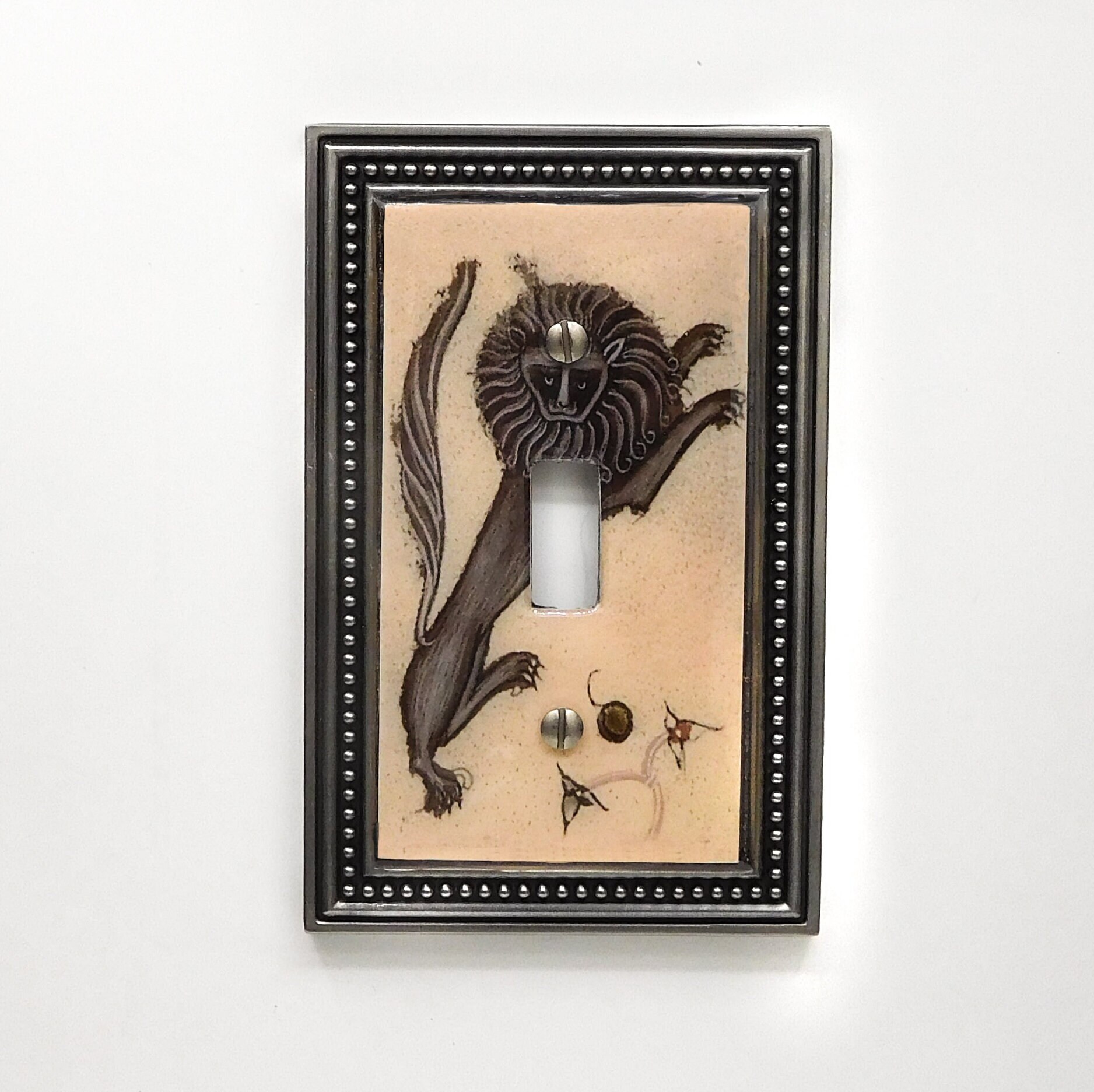 Leaping Lion Light Switch Cover | Etsy