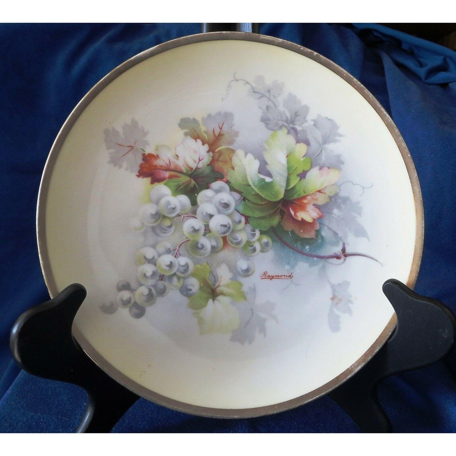 Royal Austria O.E.G. Hand Painted Gilded China Plate Signed Raymond ...