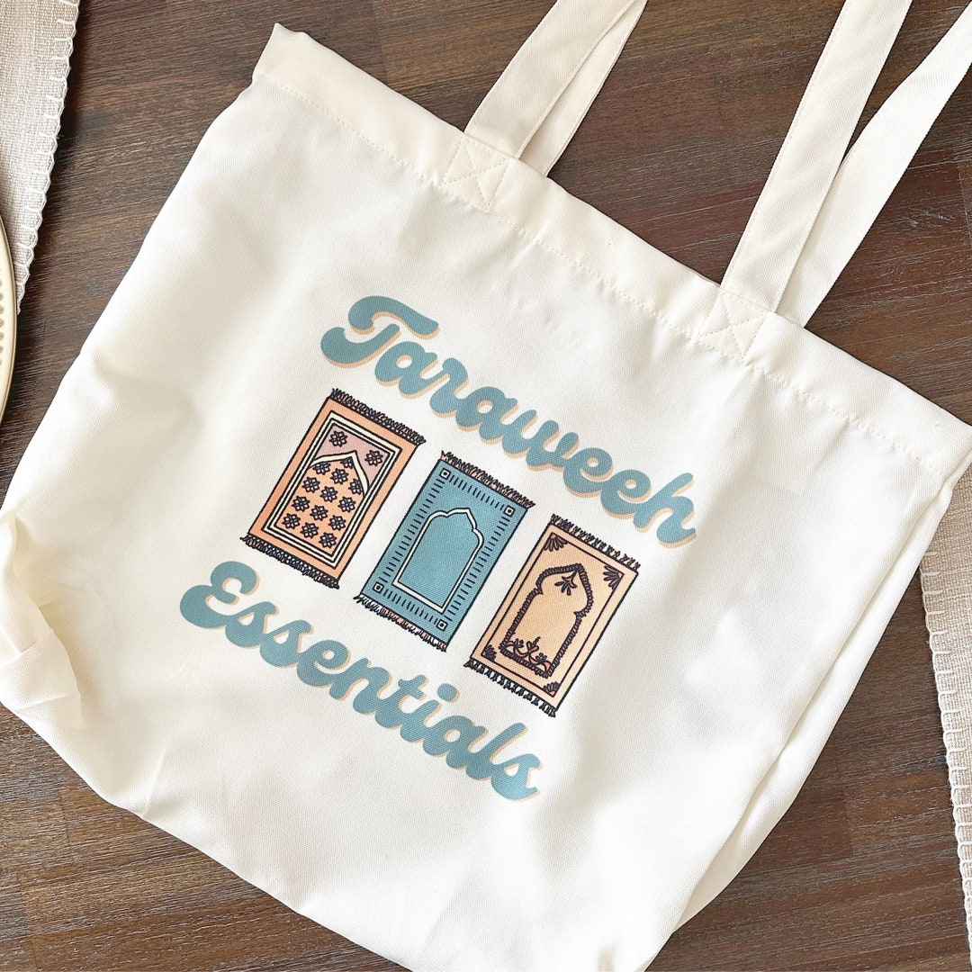 Taraweeh Essentials Tote Bag Reusable Tote Masjid Bag Sublimation ...
