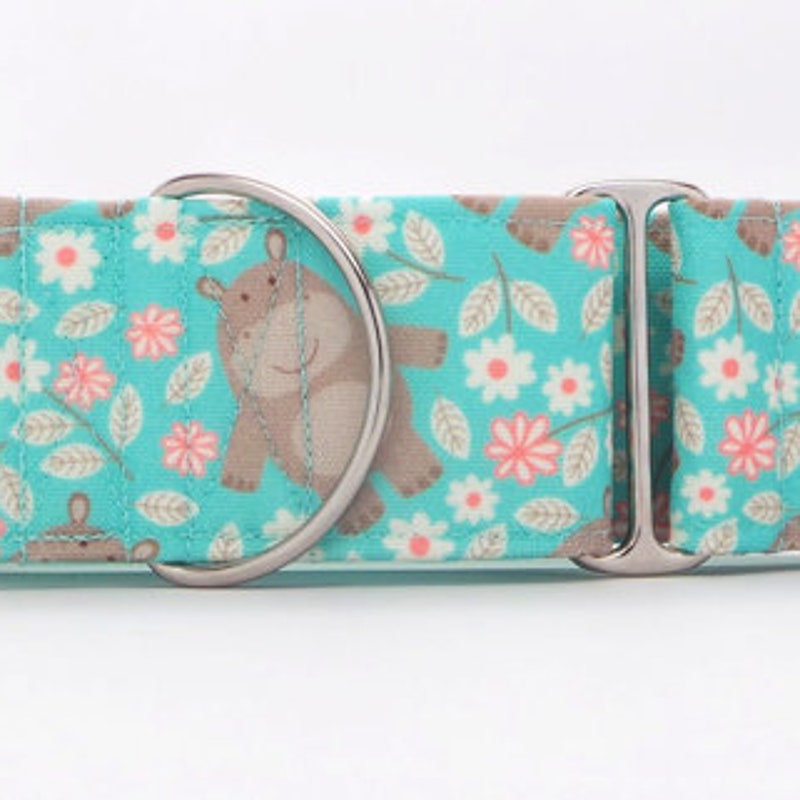 Hippo Dog Collar Martingale - Etsy