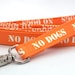 Alert No Dogs CANVAS Dog Collar martingale, Buckle or Tag - Etsy