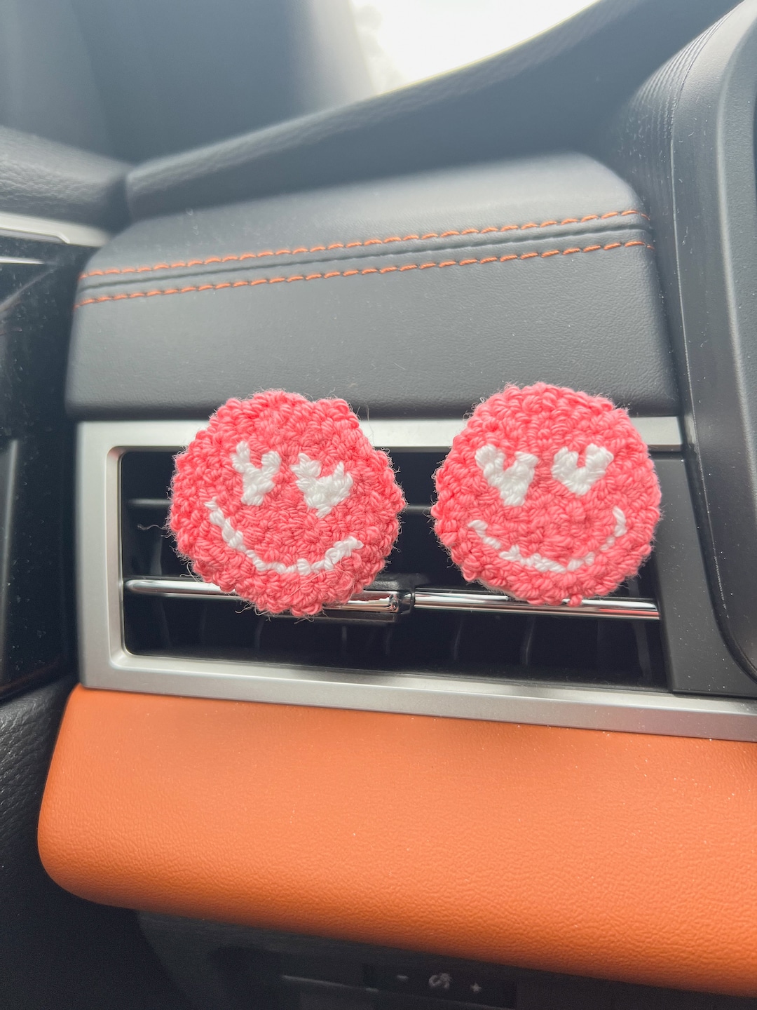 Heart Eye Smiley Vent Clip Buddies Tufted Vent Clips Air Freshener - Etsy