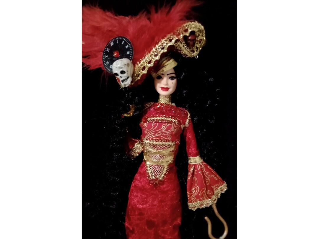 Captain Hook Fantasy Female Version Character Peter Pan OOAK Barbie ...