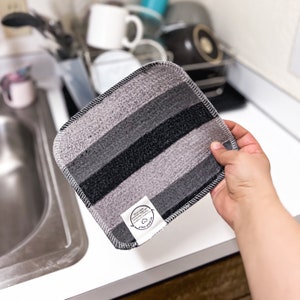 Scrap Felt Dish Cloth: Zero Waste Upcycled Cotton Multifunctional ...