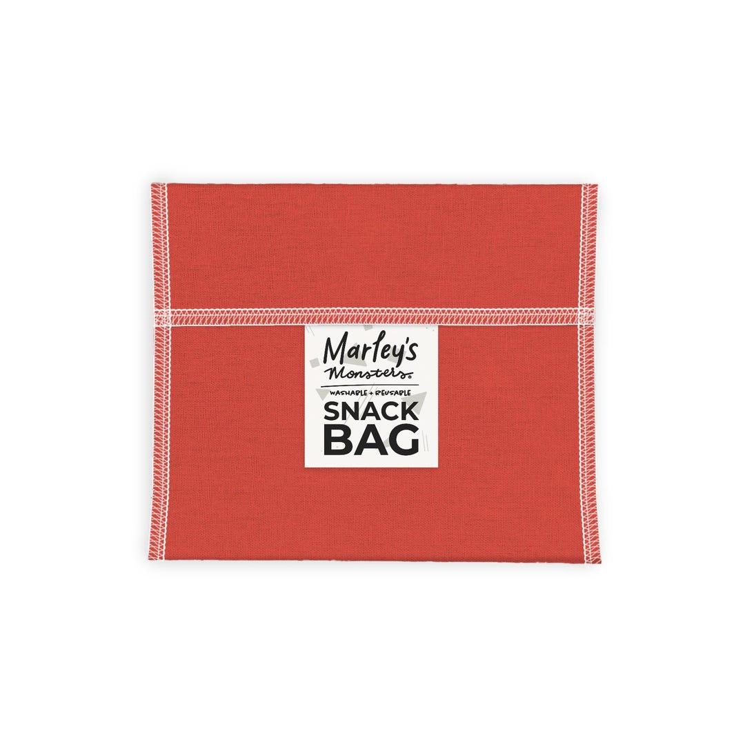 Reusable Snack Bag: Linen - Fold and Close Snack Bag With Food Safe PUL ...