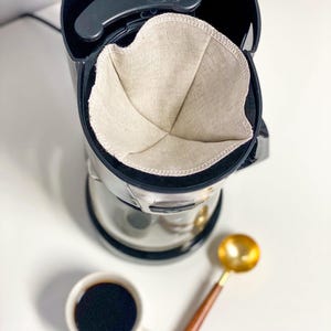 Organic Reusable Coffee Filter: Basket - 2 Pack - Organic Linen Coffee ...
