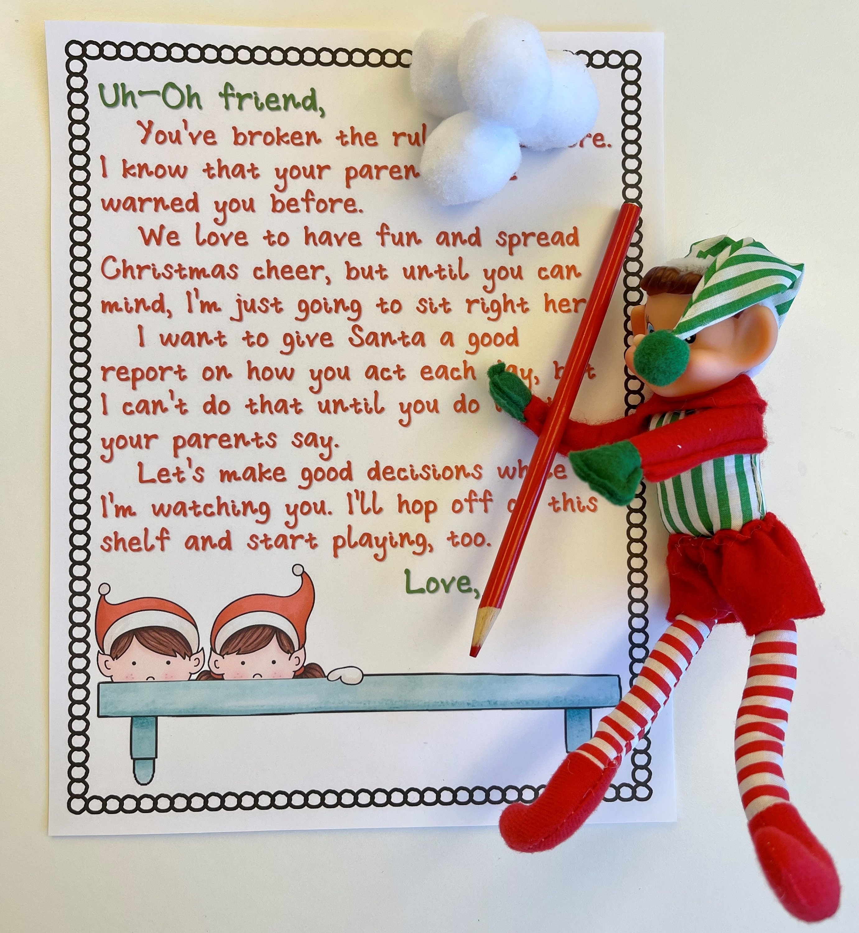 Printable Template Pt 2 Elf Naughty Letter Holiday Seasonal Cards printable-template-pt-2-elf-naughty-letter-holiday-seasonal-cards