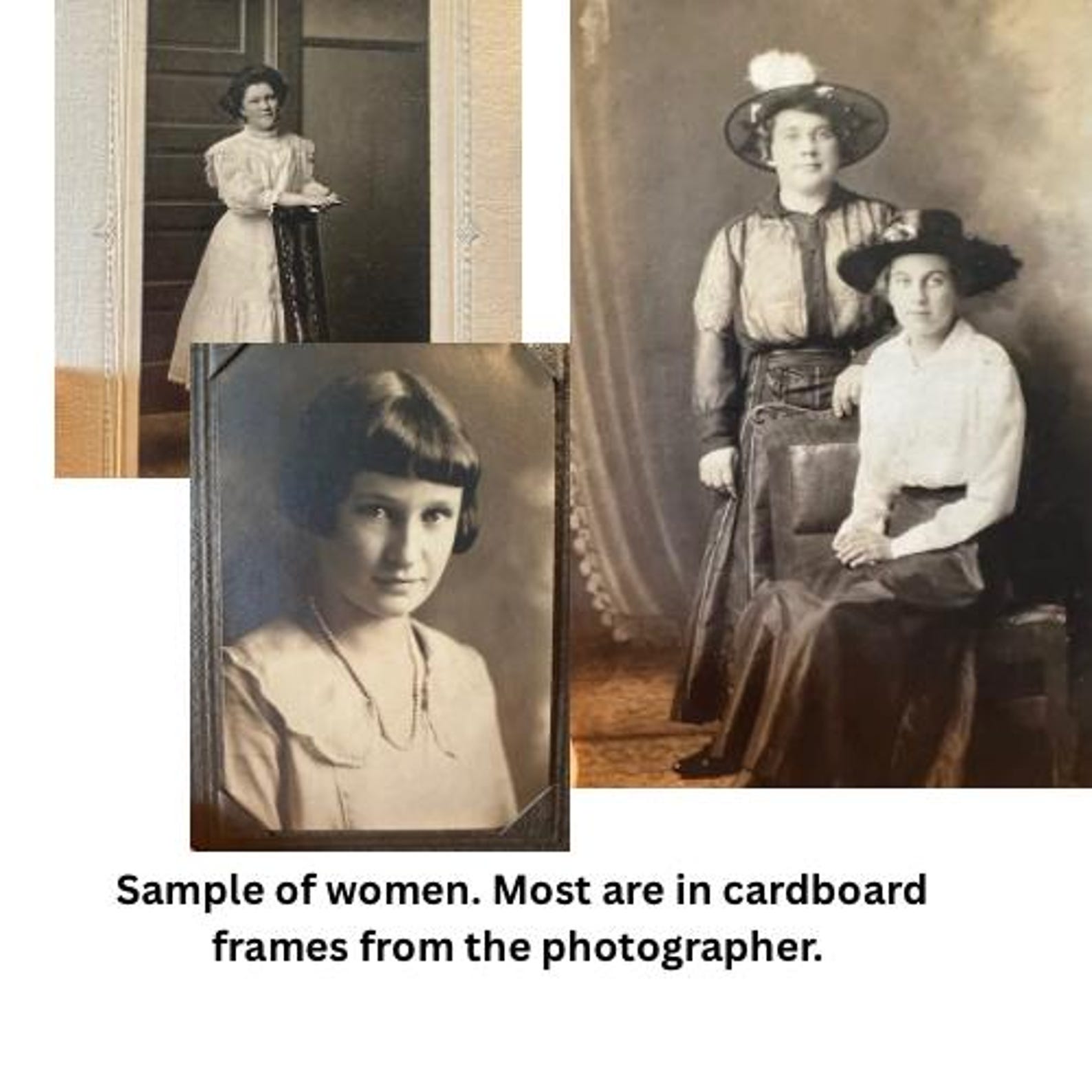 Antique Photos of Men and Women Early 1900s, Photos for Framing or Junk ...
