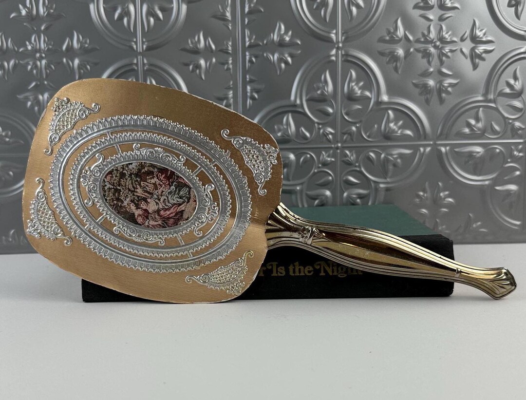 Vintage Handheld Paper Fan, Handmade Fan Victorian Ephemera, Upcycled ...