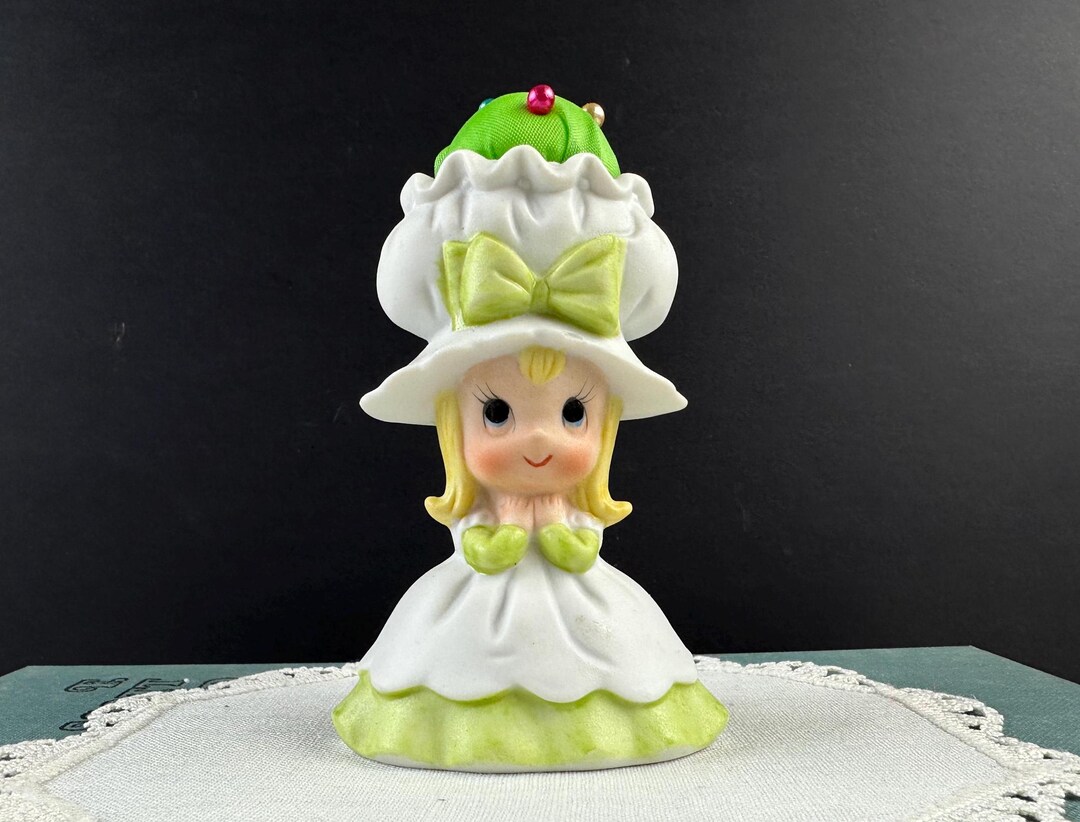 Vintage Lefton Porcelain Little Girl Pin Cushion, Decorative Sewing ...