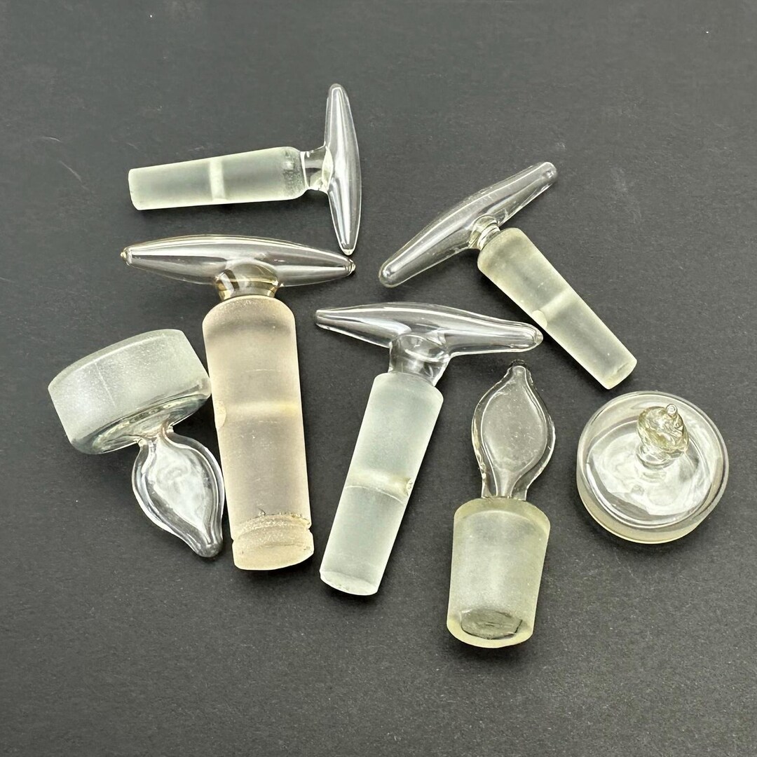 Glass Stopper Replacement Apothecary Perfume Glass Corks, Vintage ...