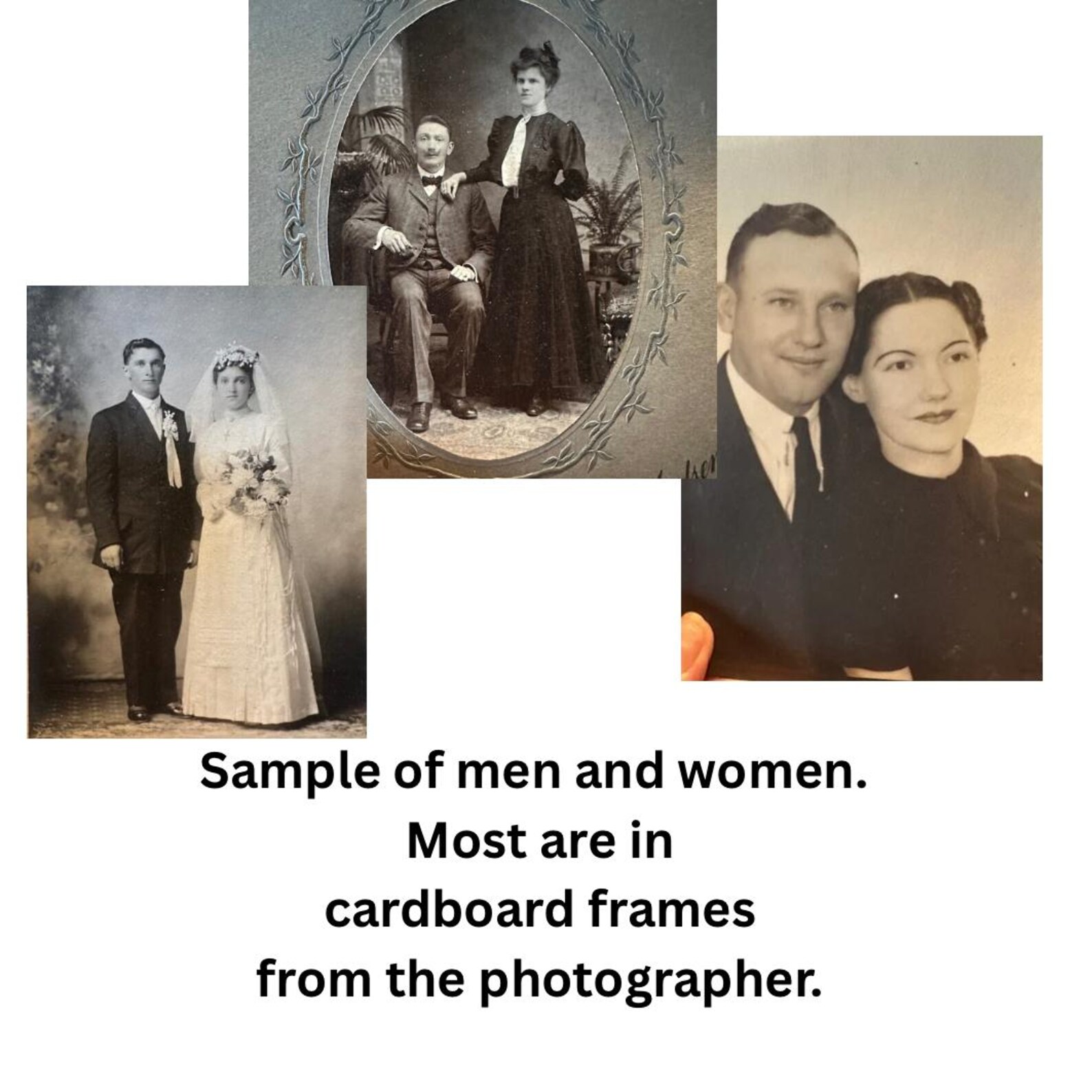 Antique Photos of Men and Women Early 1900s, Photos for Framing or Junk ...