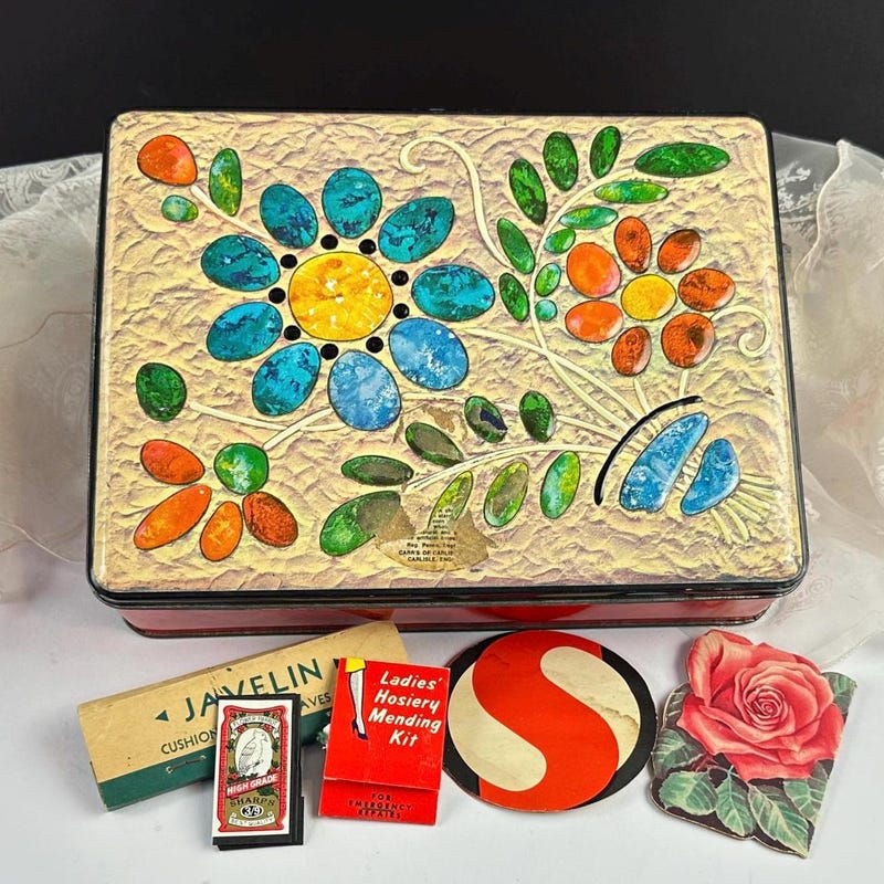 Cookie Tin Sewing Kit - Etsy