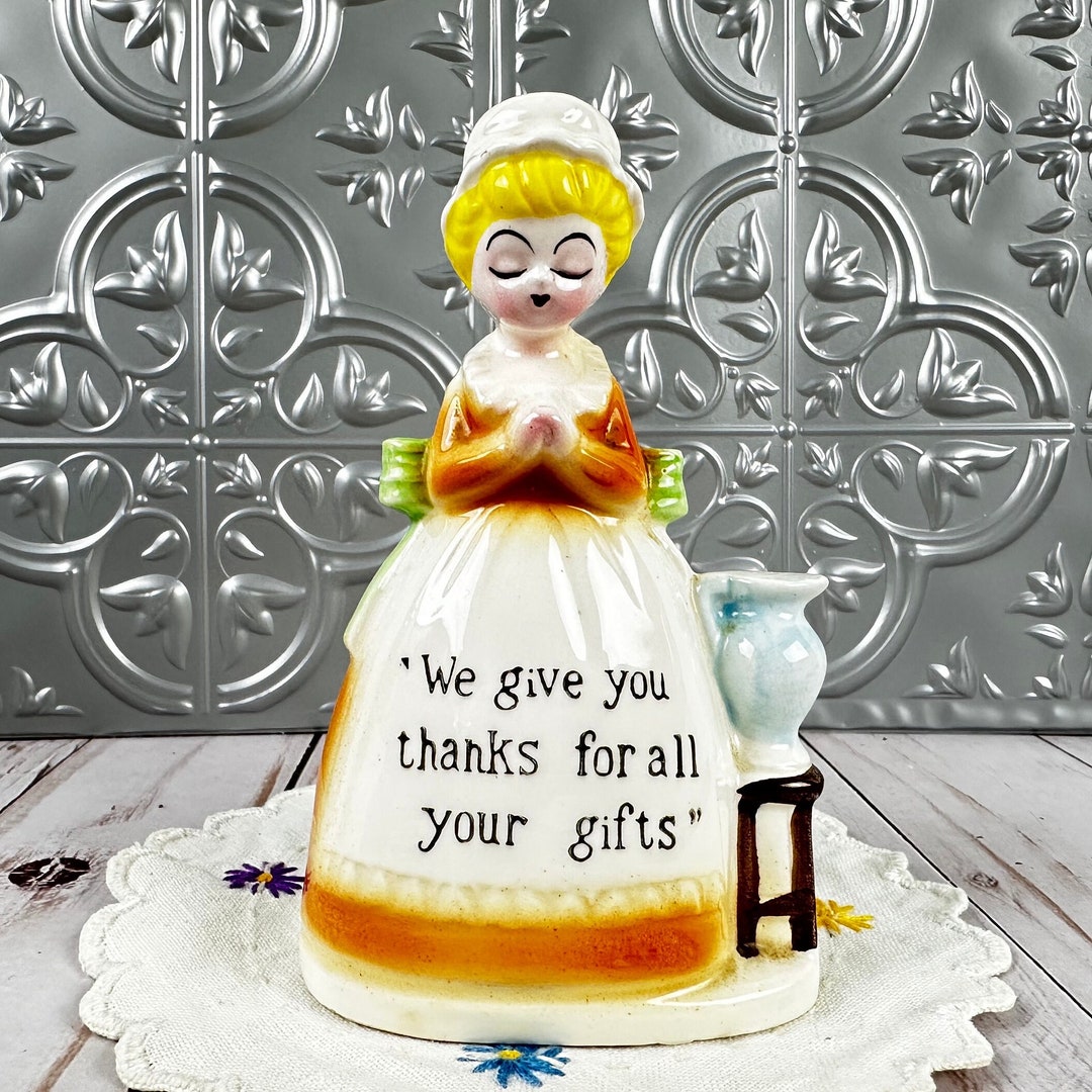 Vintage Napkin Holder Praying Lady Kitschy Kitchen Decor - Etsy