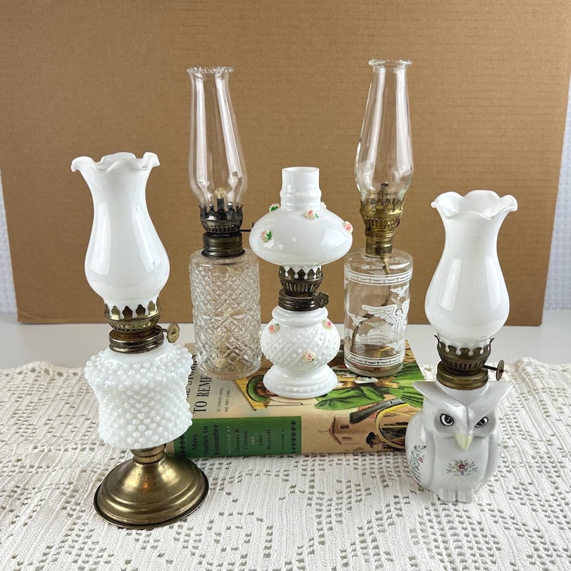 Deco Small Glass Lamps - Etsy